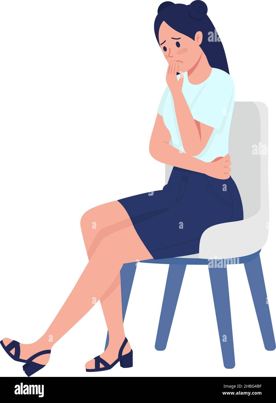 Sad student middle school Stock Vector Images - Alamy