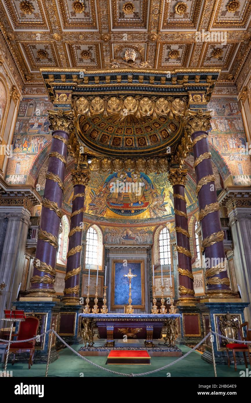 Rome, Italy, Basilica of Saint Mary Major (Basilica di Santa Maria ...