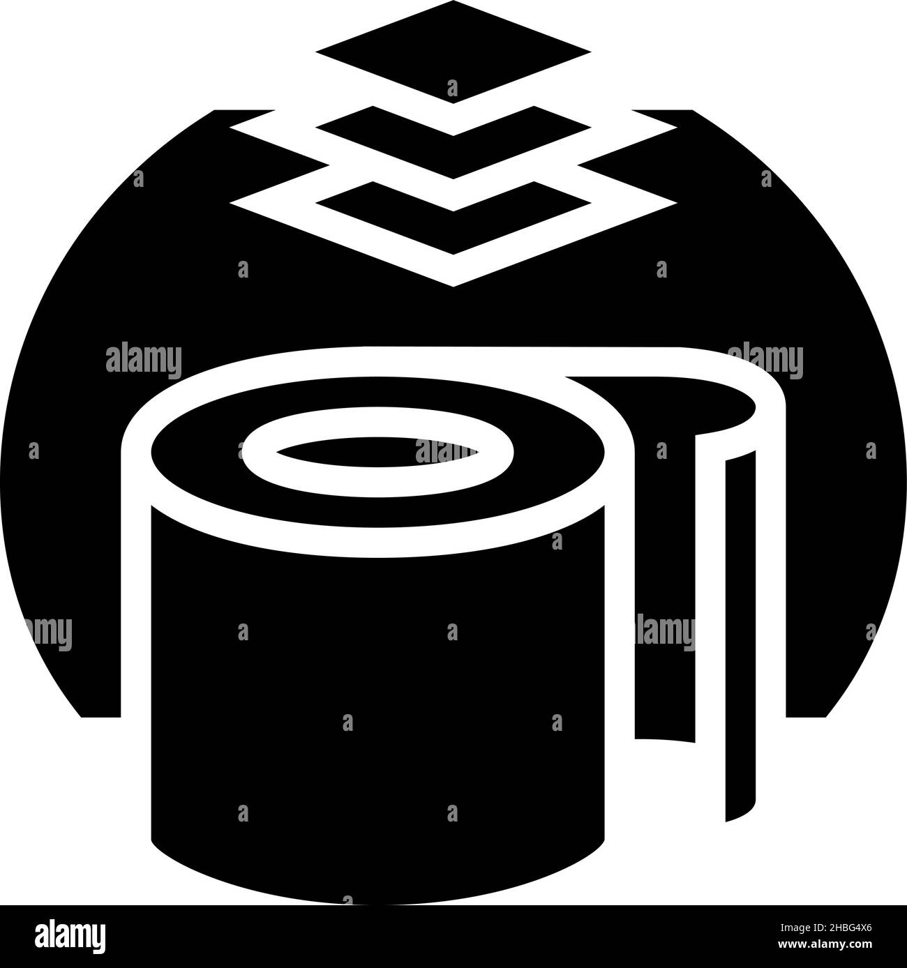 rubber production glyph icon vector illustration Stock Vector Image ...