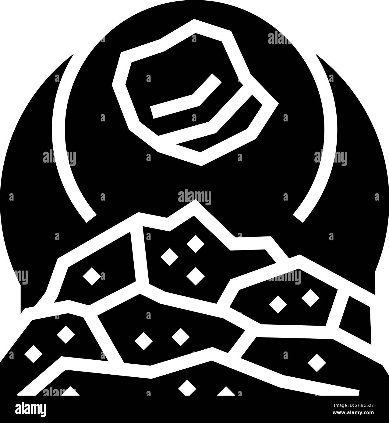 synthetic resin production glyph icon vector illustration Stock Vector ...