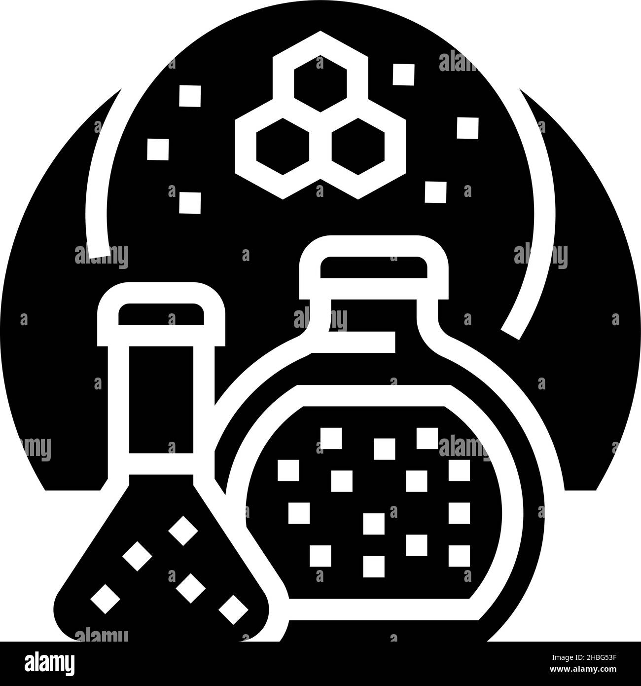 specialty chemicals glyph icon vector illustration Stock Vector Image ...
