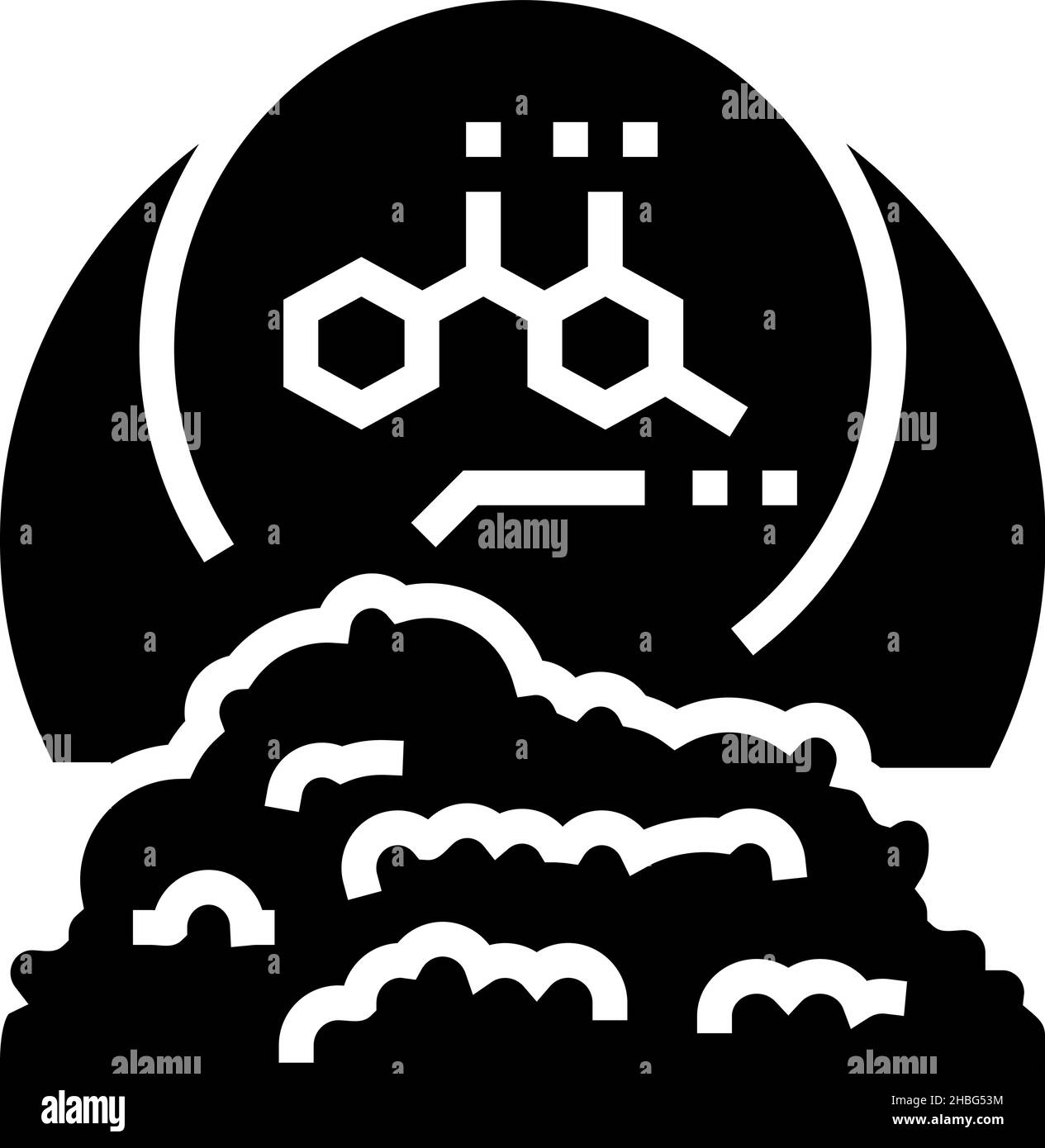 chemical additives glyph icon vector illustration Stock Vector Image ...