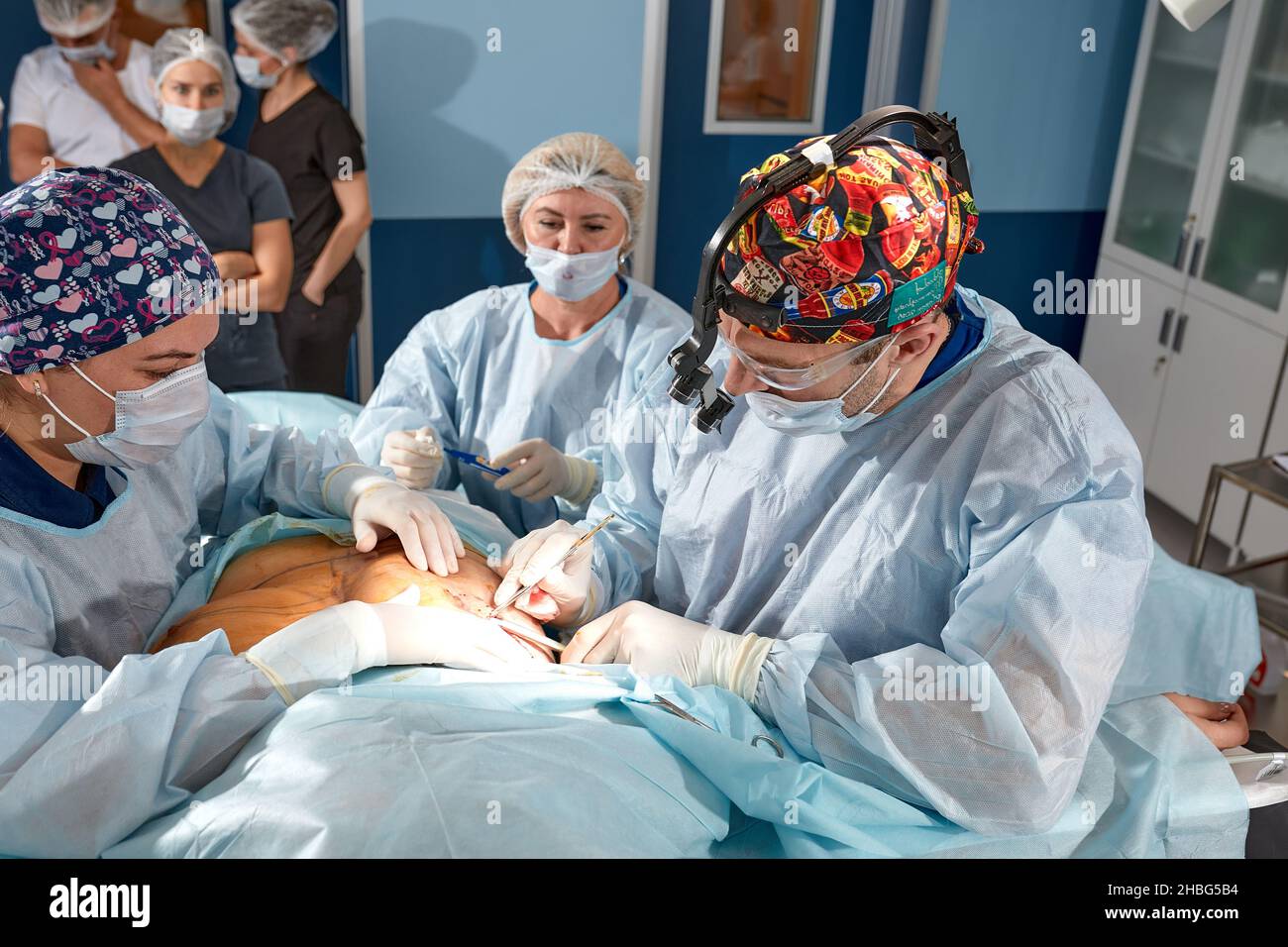 A team of surgeons is fighting for life, for a real operation, for real ...