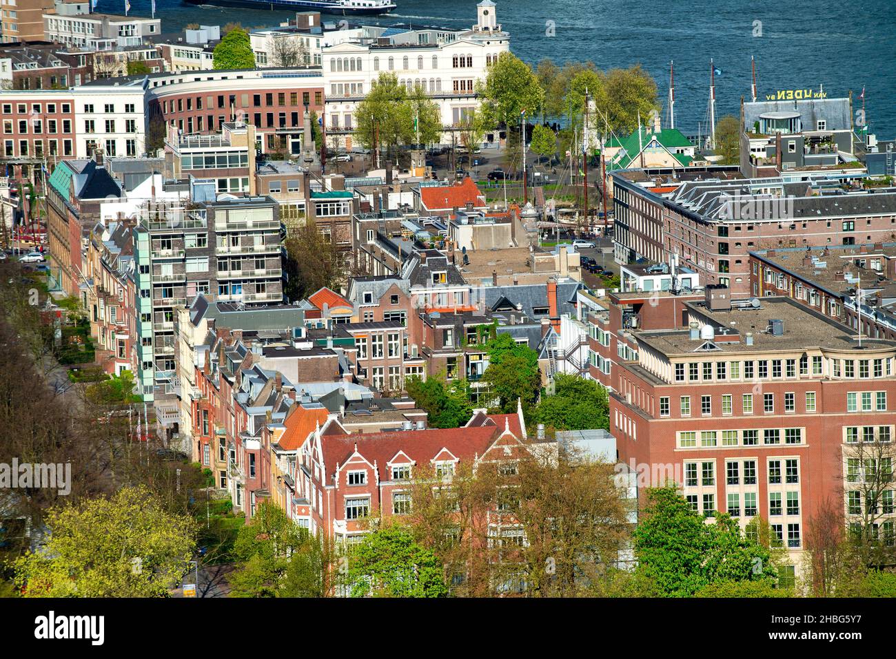 Rotterdam port panorama drone hi-res stock photography and images - Alamy