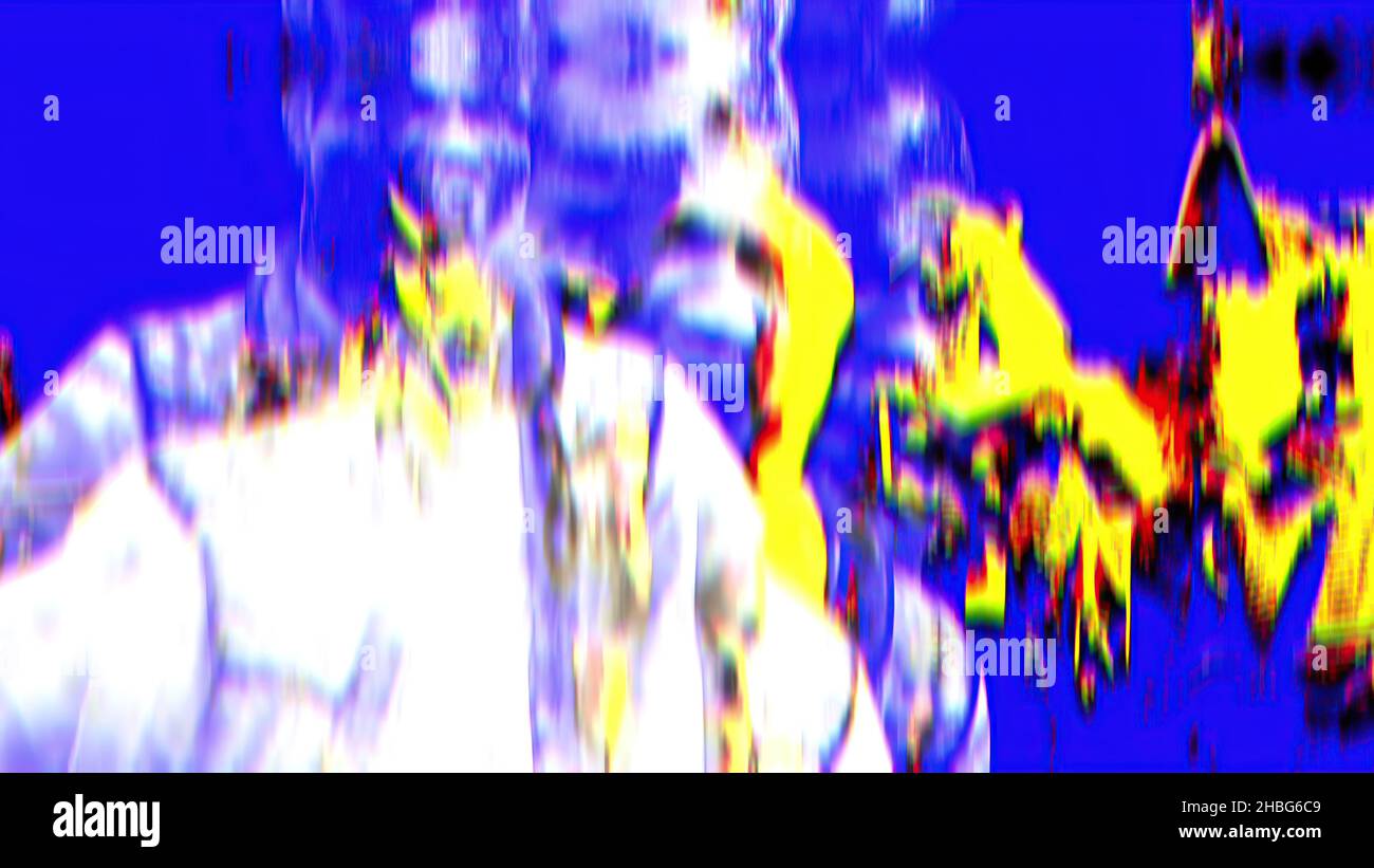 3d illustration - Blue Lines Expanding Tearing Across Frame to Pink ...