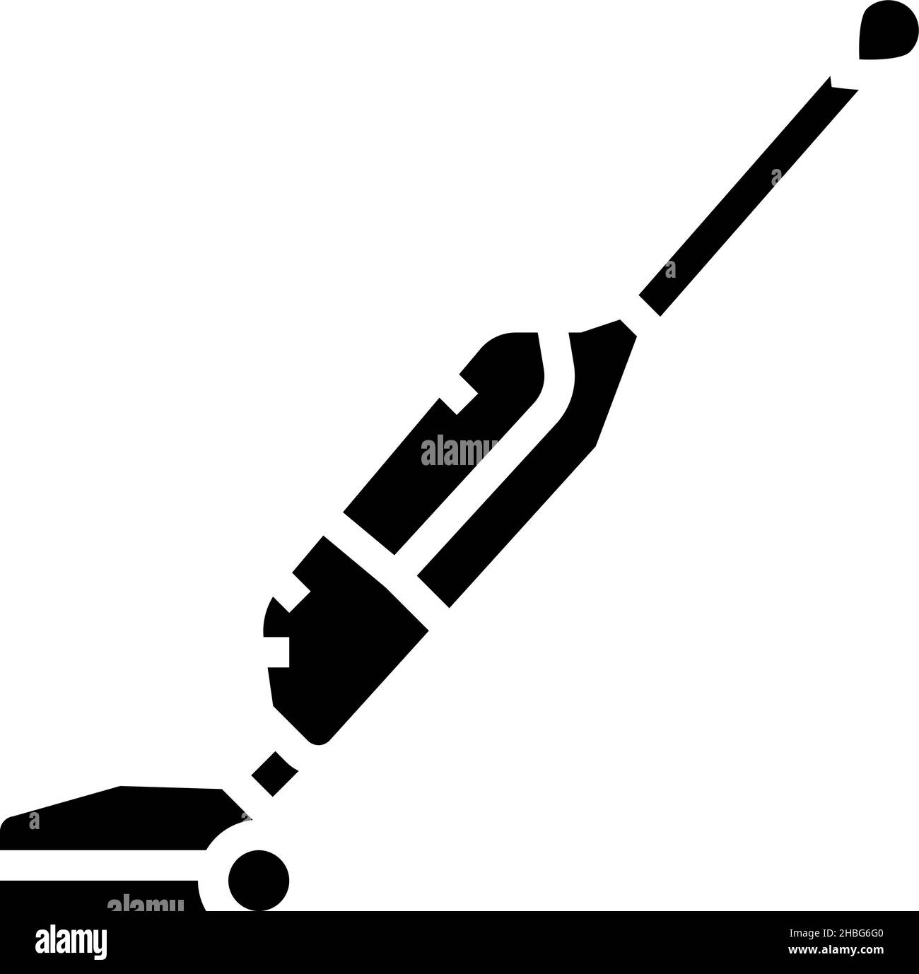 vacuum electronic equipment for cleaning glyph icon vector illustration ...