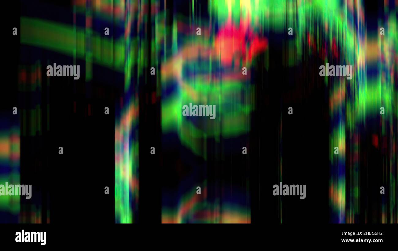 3d illustration - green Lines Expanding Tearing Across Frame to green ...