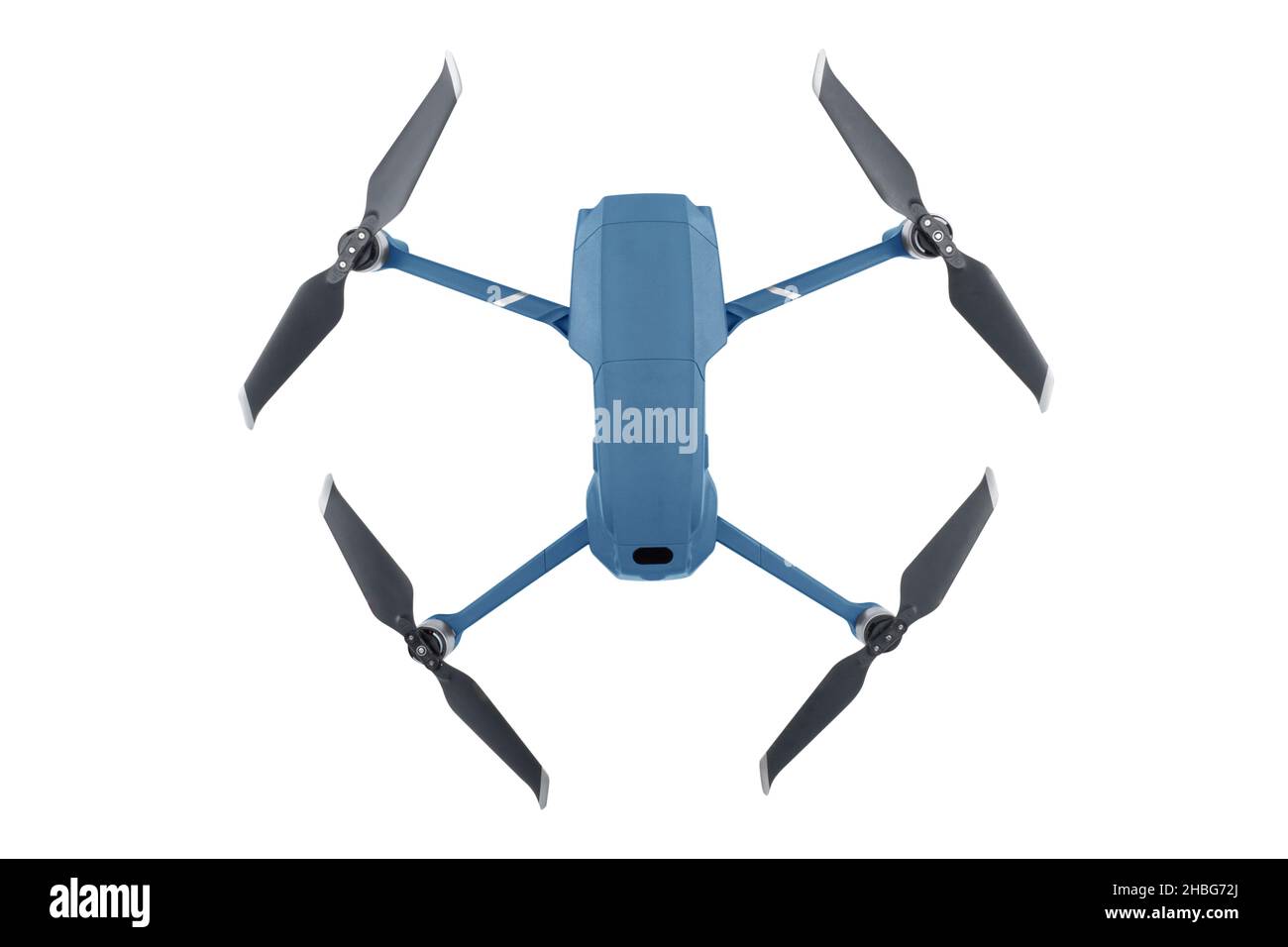 Drone isolated on white background. Top view. Quadcopter drone with ...