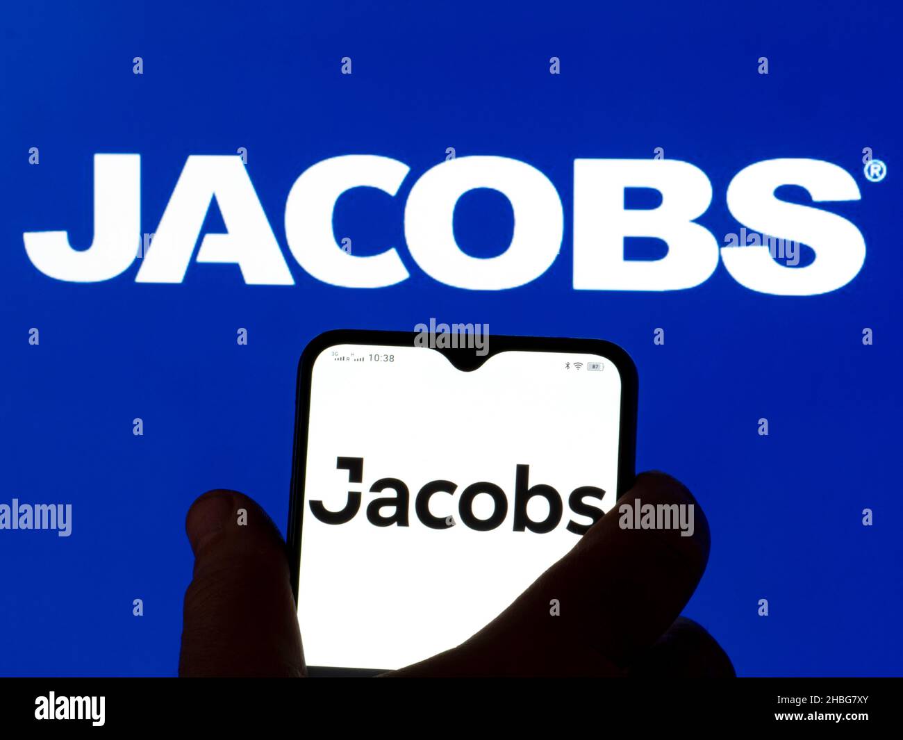 In this photo illustration Jacobs Engineering Group Inc. logo seen ...