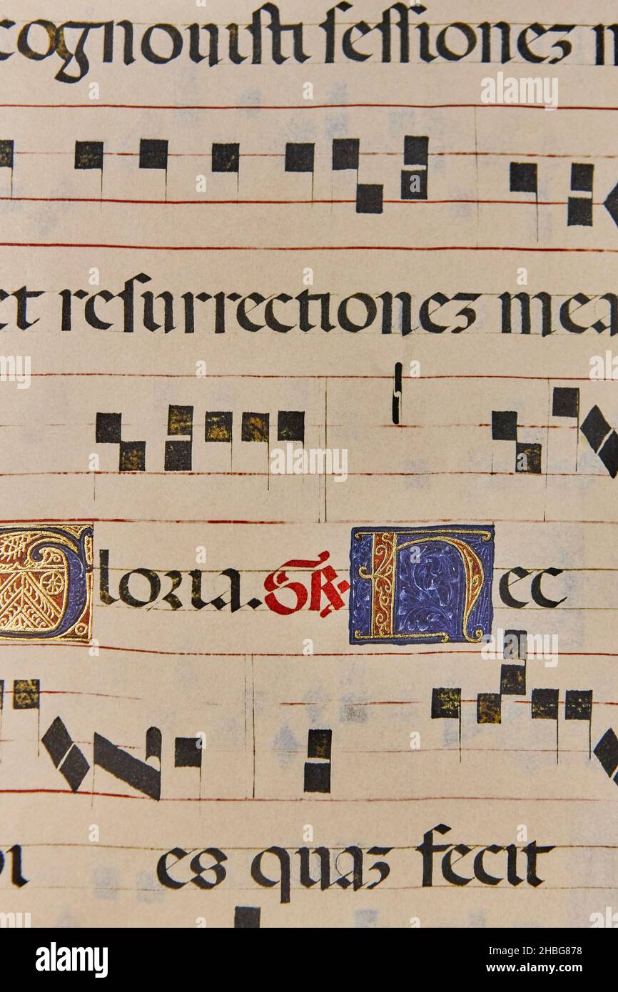 Ancient latin handwritten calligraphy. Antique old letter manuscript ...