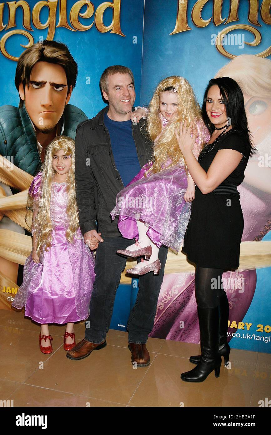 Donal Macintyre with family arrives at the Disney Tangled Premiere at ...