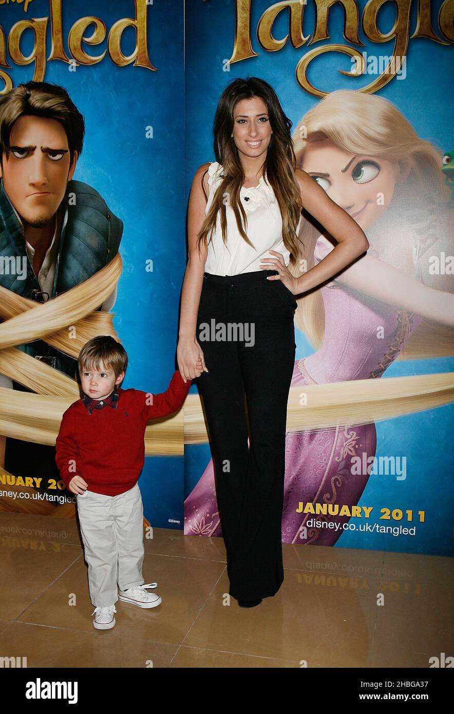 Stacey Solomon arrives at the Disney Tangled Premiere at the Mayfair ...