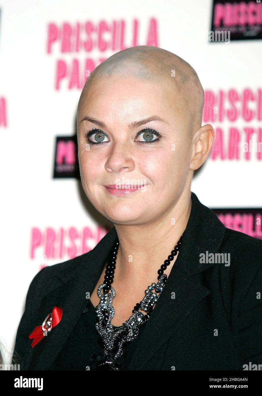 Gail Porter attends the Priscilla Parties at the Palace Theatre in ...