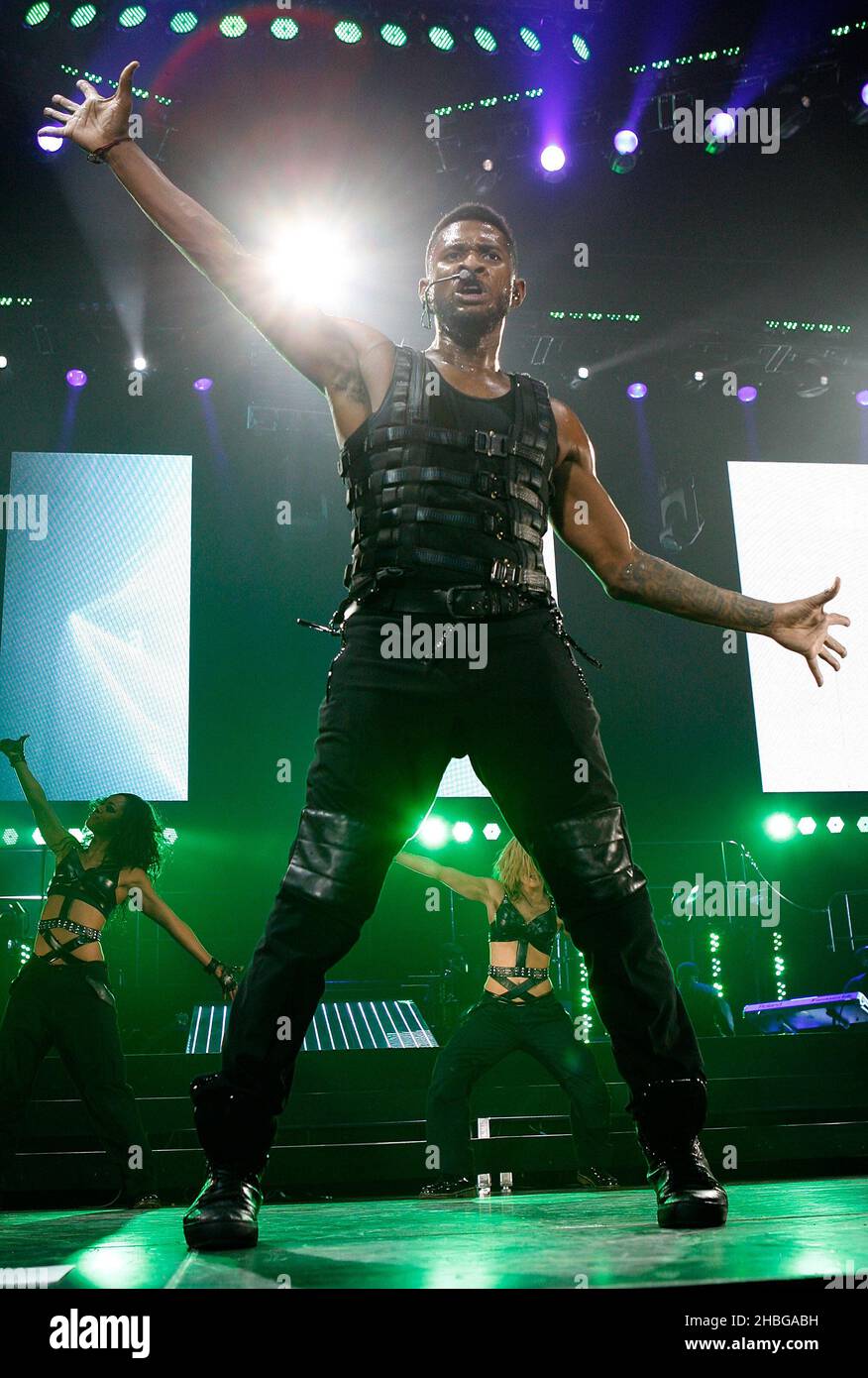 Usher performs live in concert at the 02 Arena in London Stock Photo ...