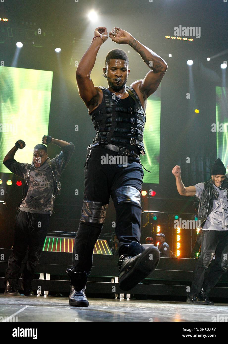Usher performs live in concert at the 02 Arena in London Stock Photo ...