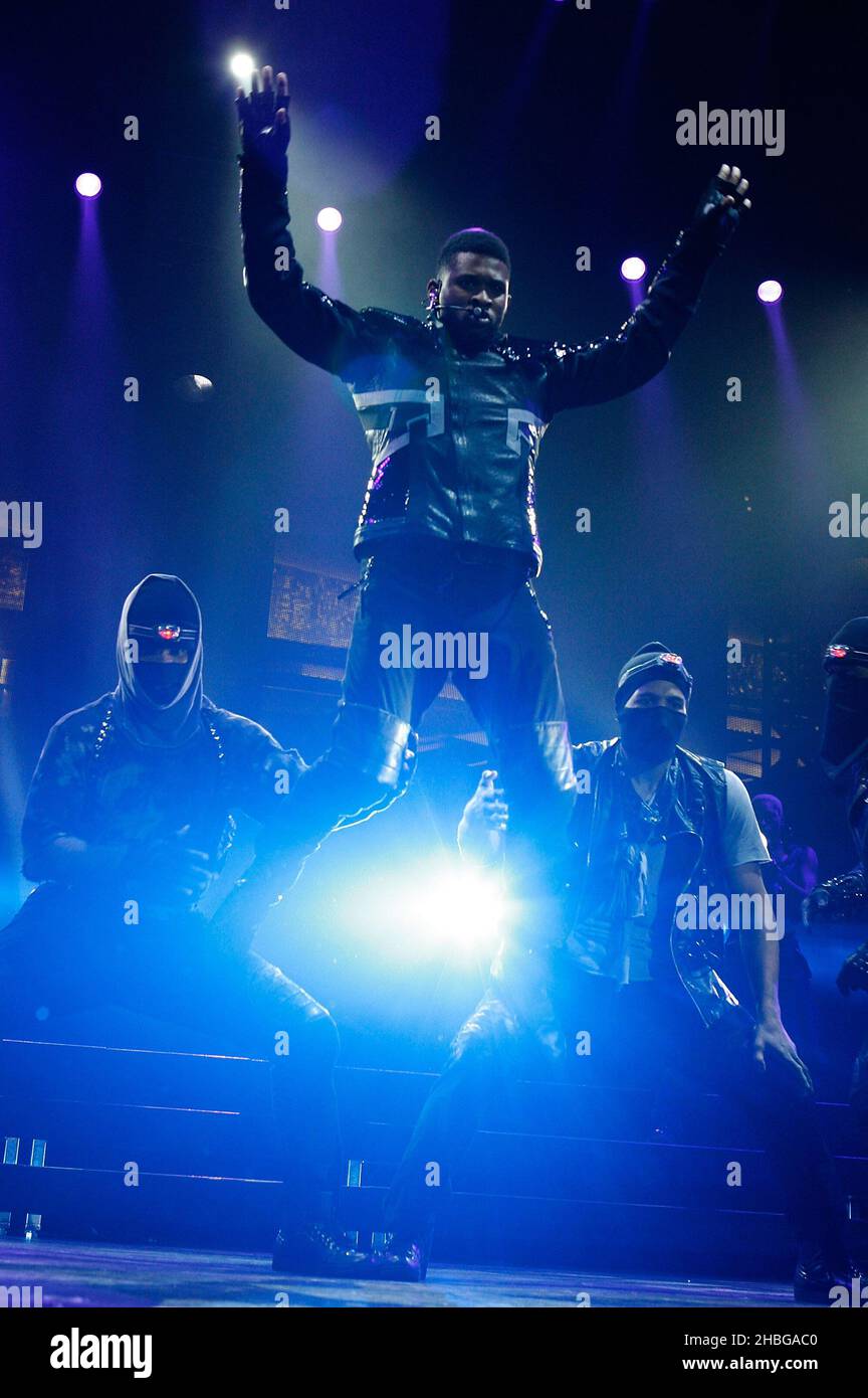 Usher performs live in concert at the 02 Arena in London Stock Photo ...