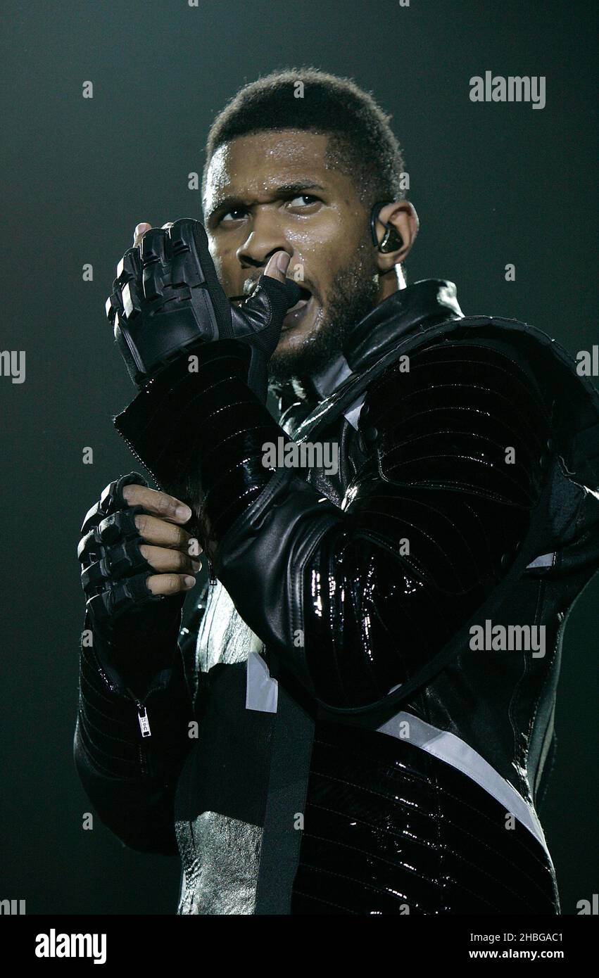 Usher performs live in concert at the 02 Arena in London Stock Photo ...