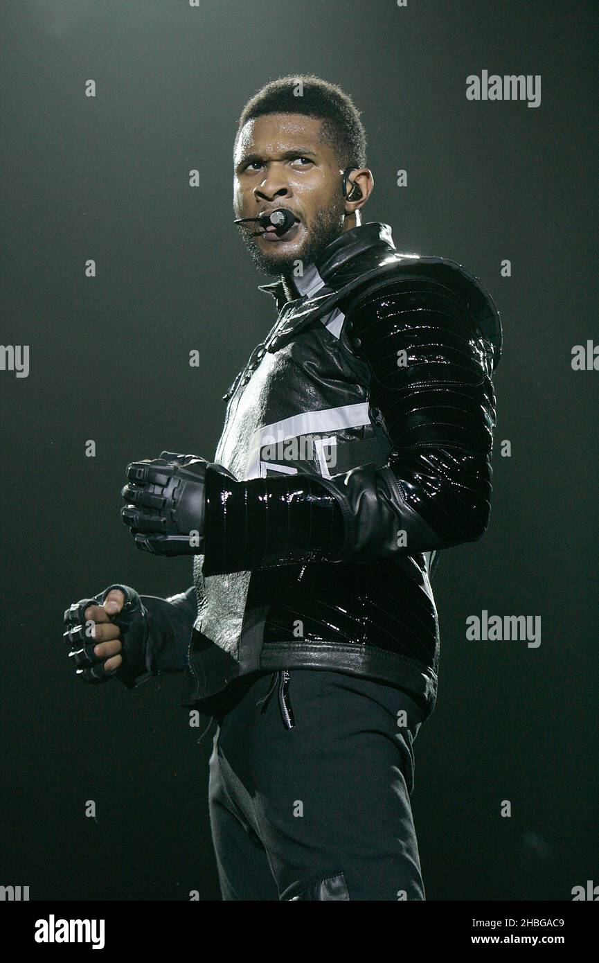 Usher performs live in concert at the 02 Arena in London Stock Photo ...