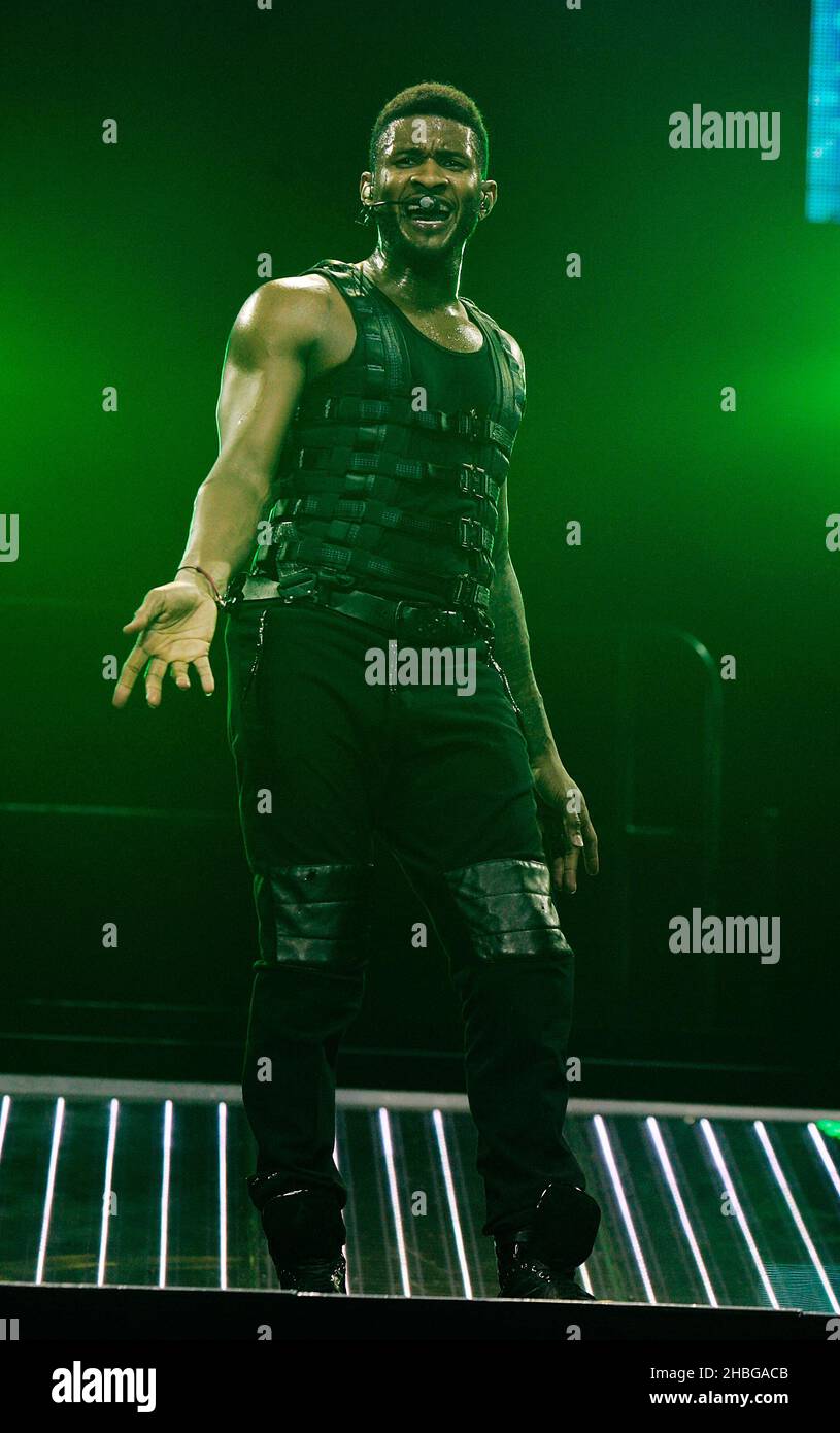Usher performs live in concert at the 02 Arena in London Stock Photo ...