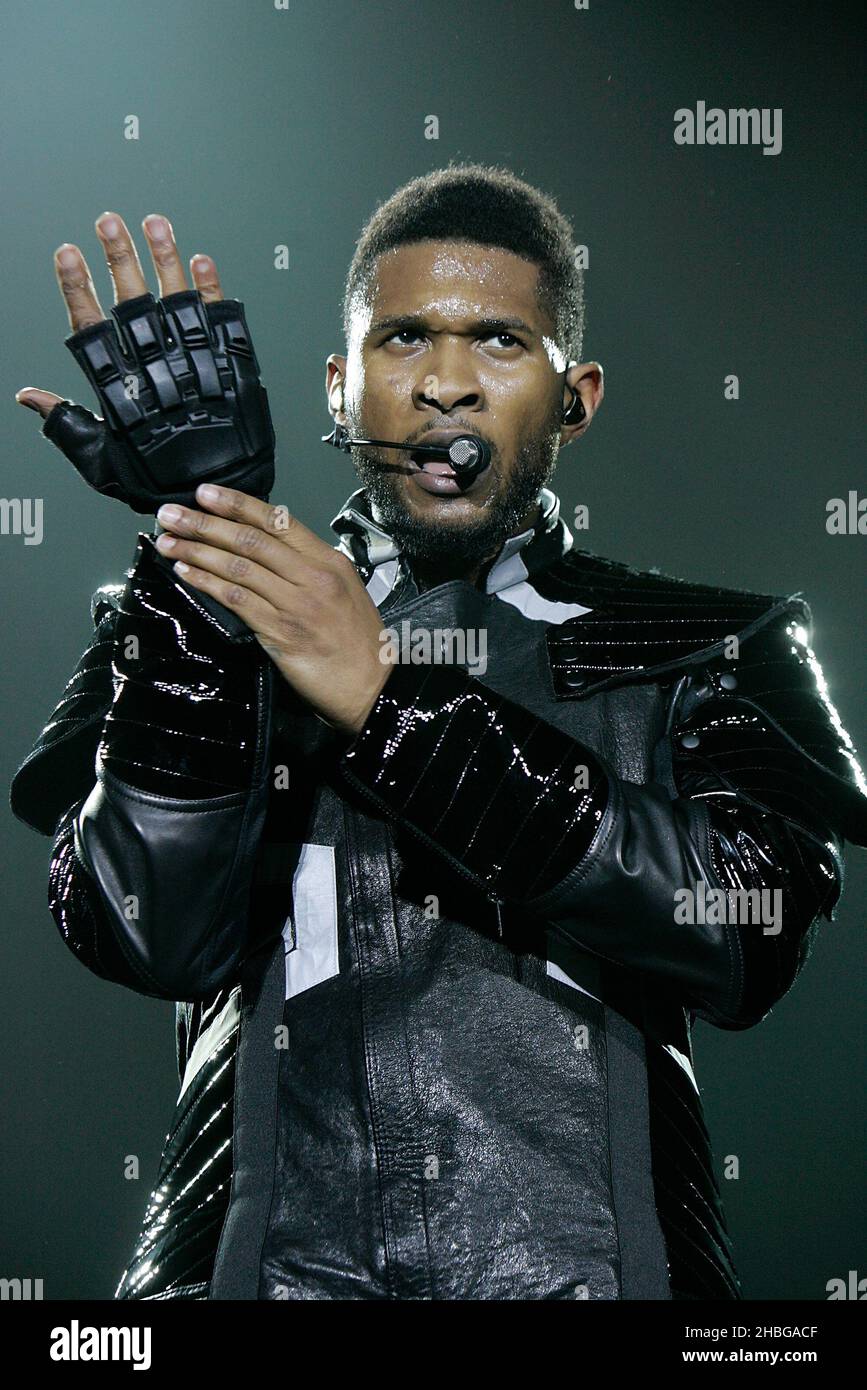 Usher performs live in concert at the 02 Arena in London Stock Photo ...
