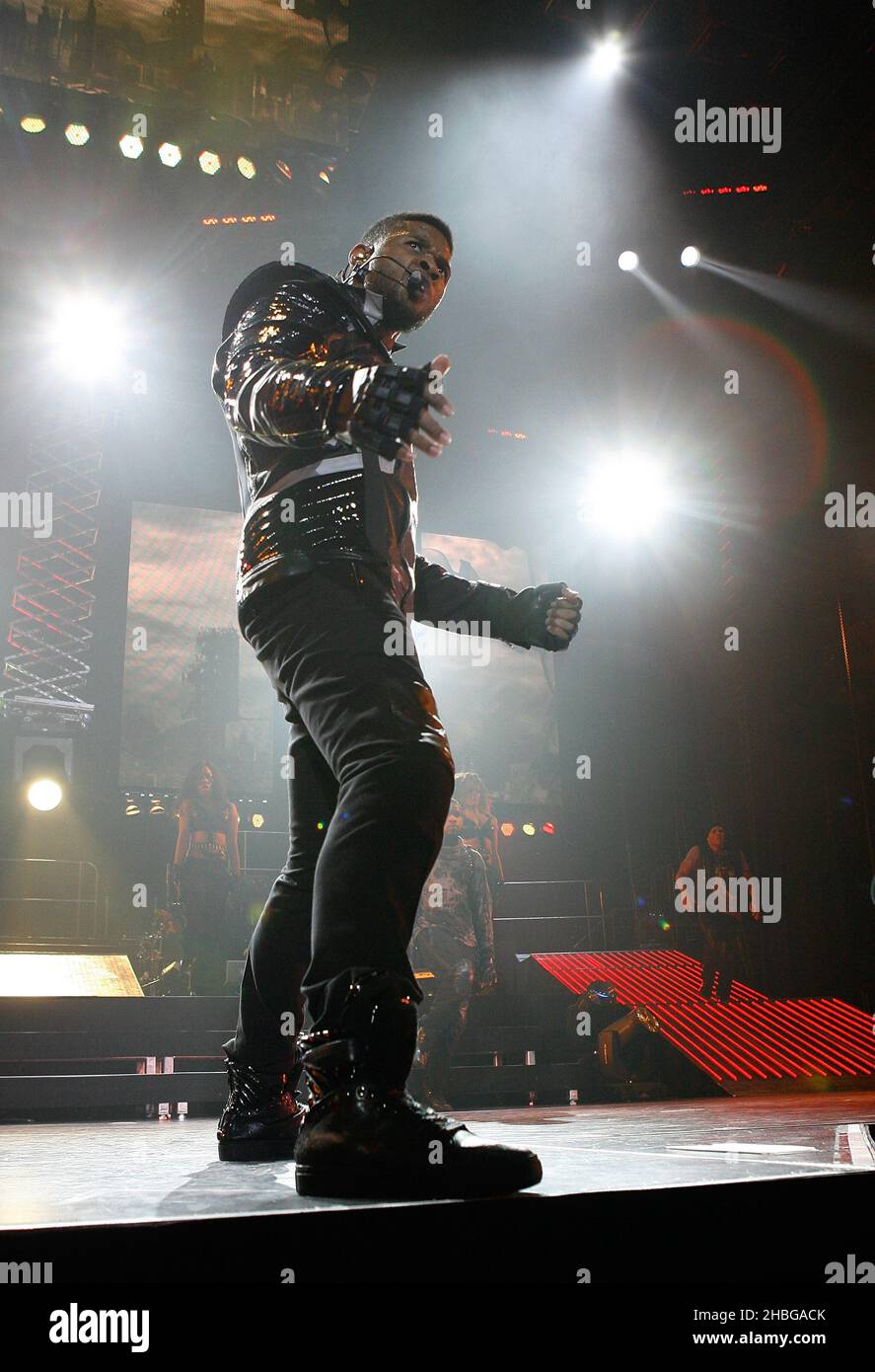Usher performs live in concert at the 02 Arena in London Stock Photo ...