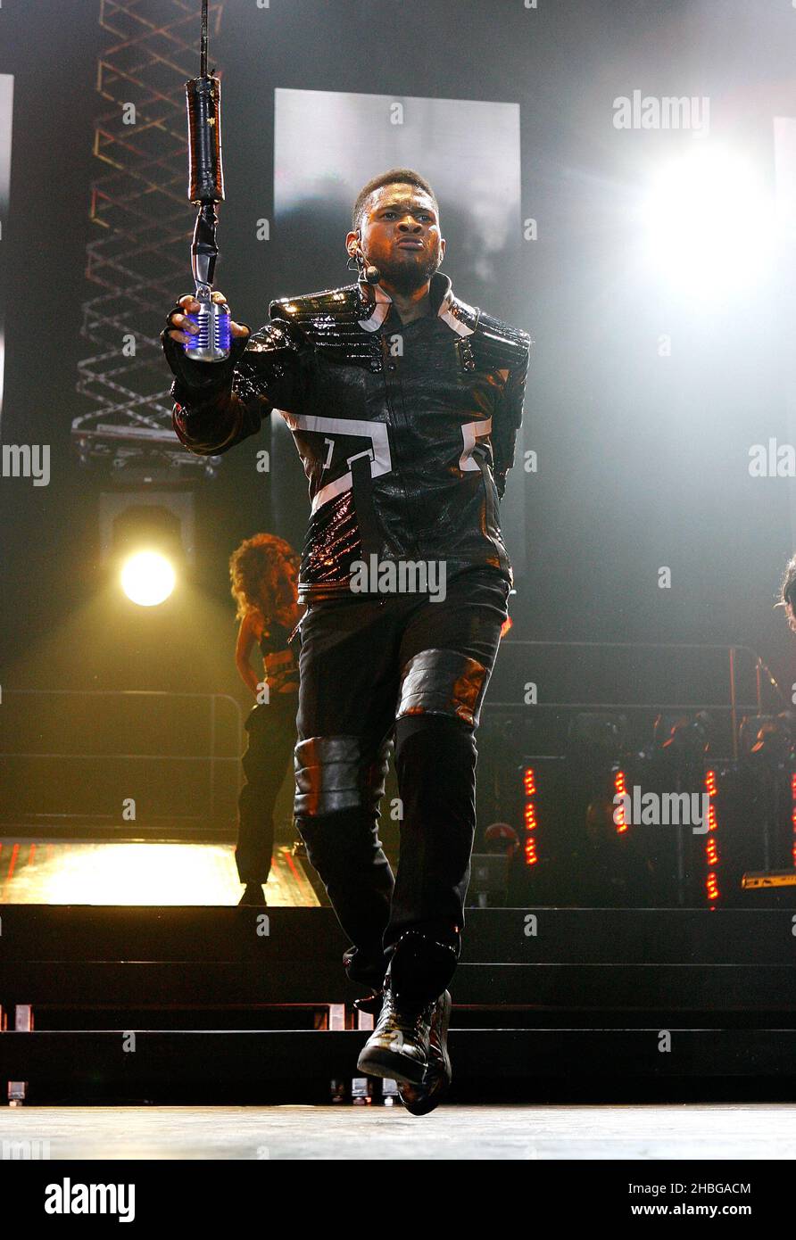 Usher performs live in concert at the 02 Arena in London Stock Photo ...