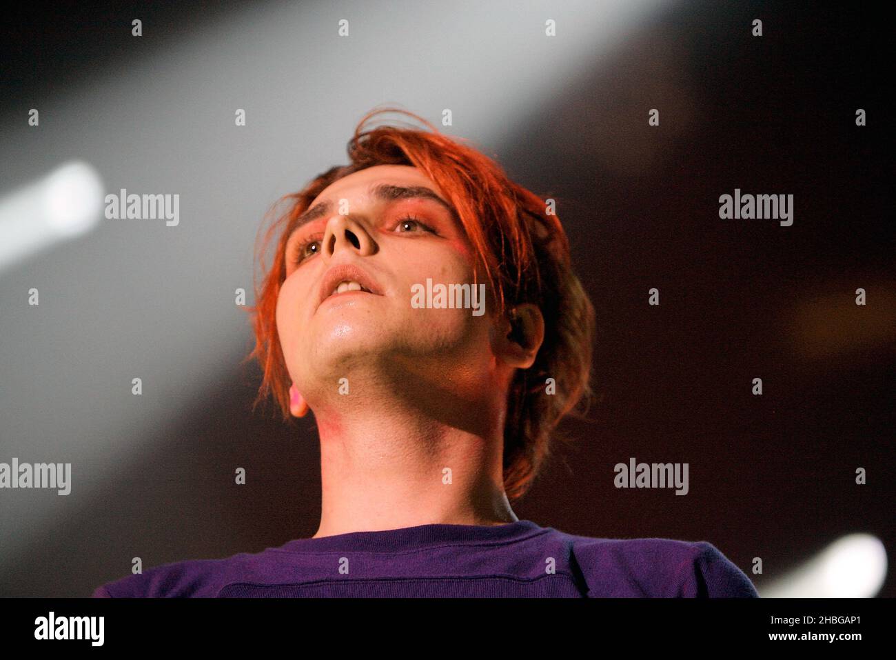 Gerard Way of My Chemical Romance performs on stage at the Wembley ...