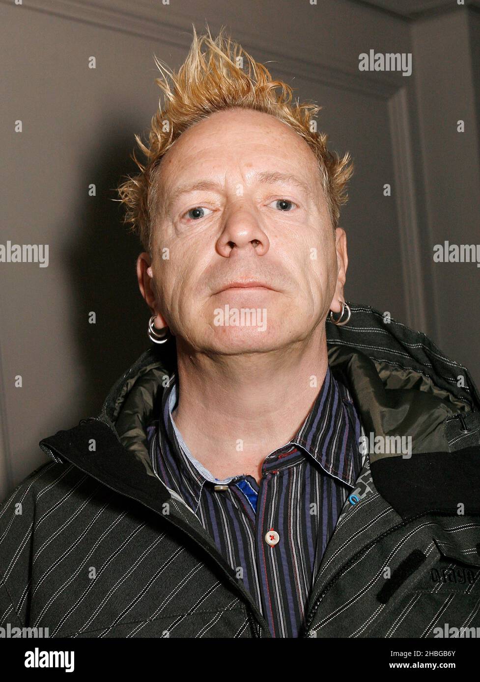 John Lydon poses after being interviewed by Ian Wright for Absolute ...