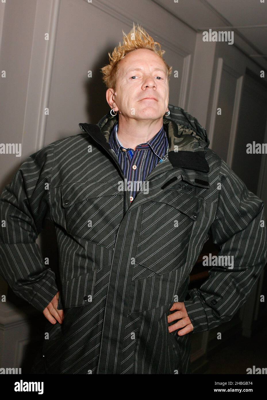 John Lydon poses after being interviewed by Ian Wright for Absolute ...