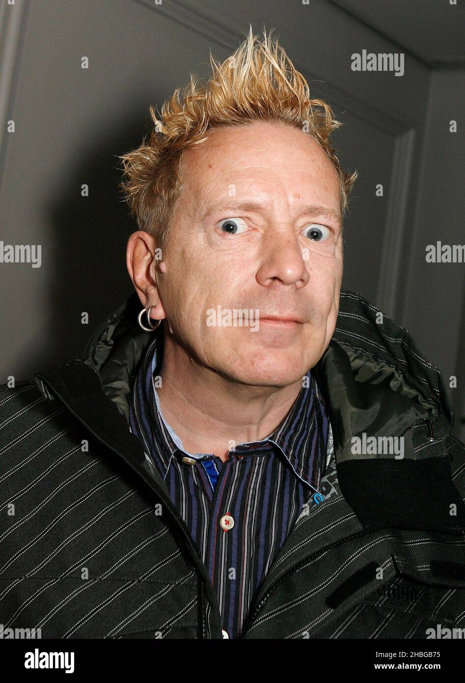 John Lydon poses after being interviewed by Ian Wright for Absolute ...