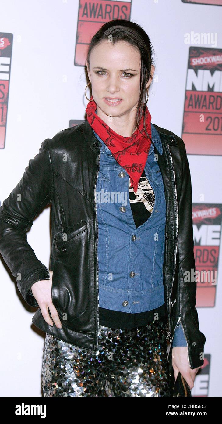Juliette Lewis arrives at the NME Awards Arrivals at the 02 Brixton ...