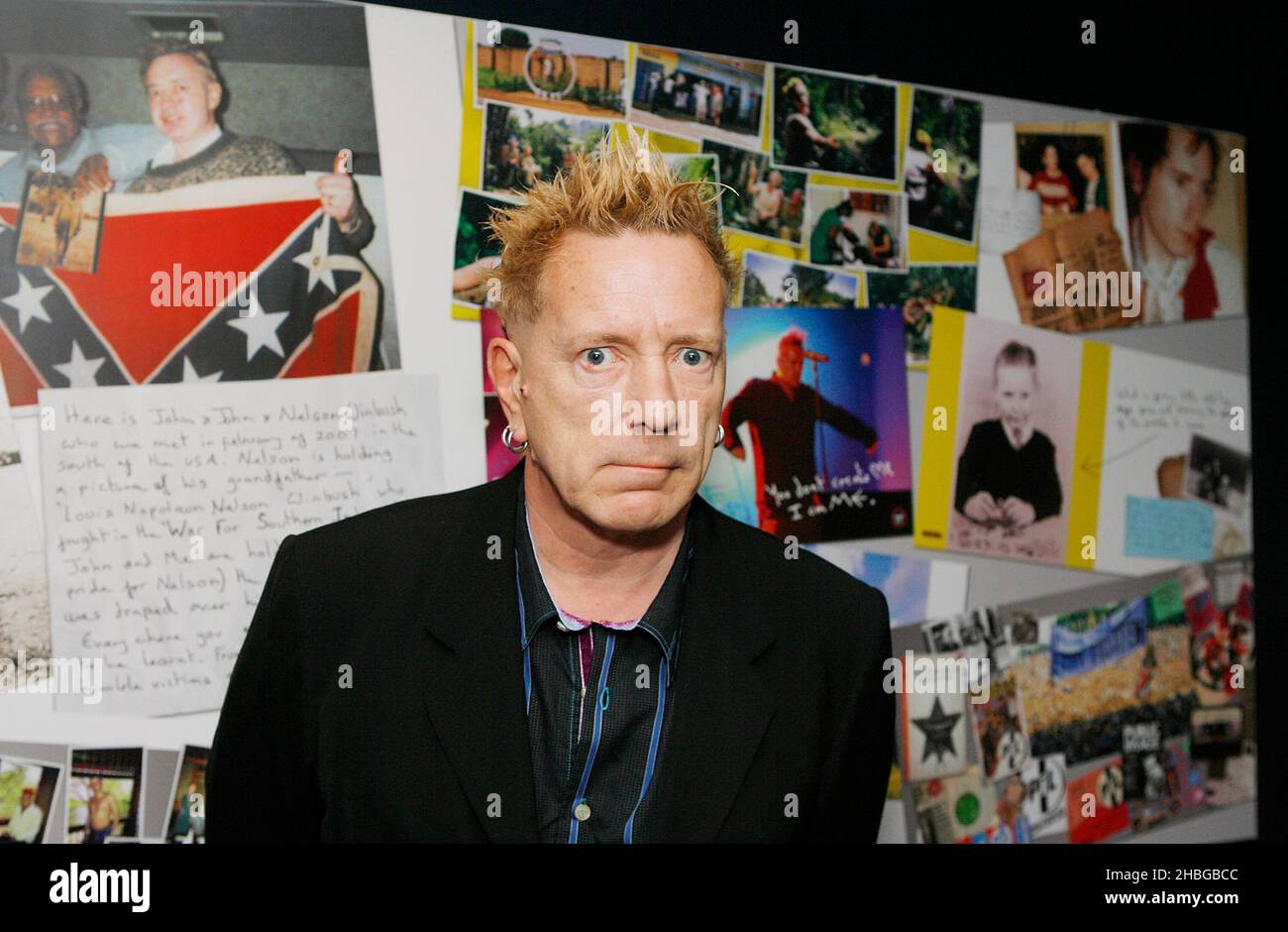John Lydon pictured at the launch of his new book, Mr Rotten's ...