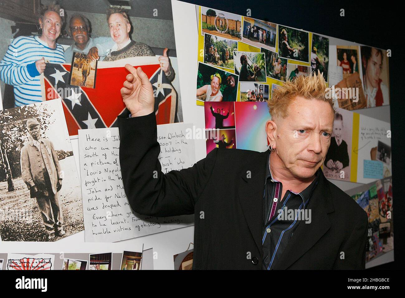 John Lydon pictured at the launch of his new book, Mr Rotten's ...