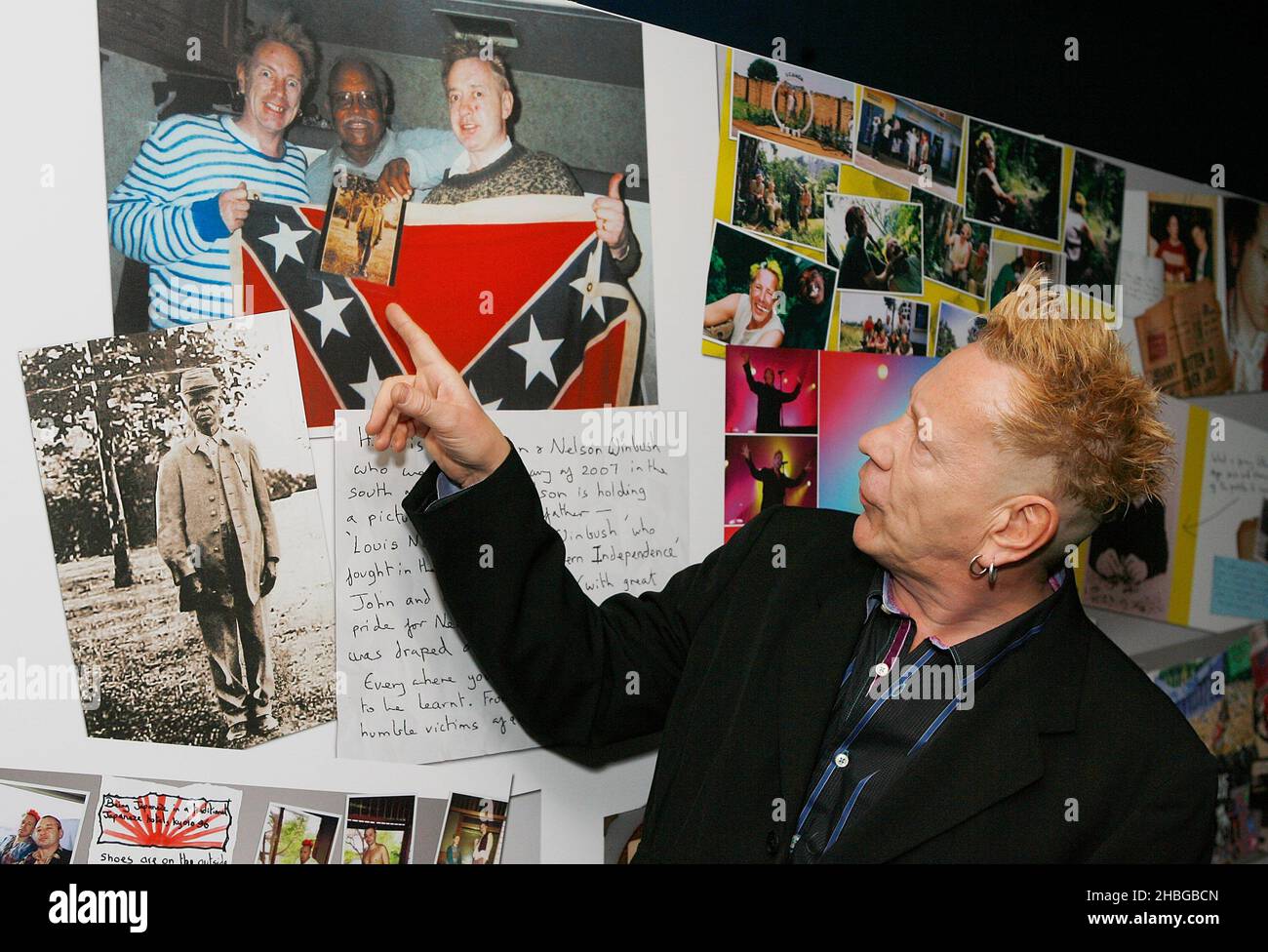 John Lydon pictured at the launch of his new book, Mr Rotten's ...