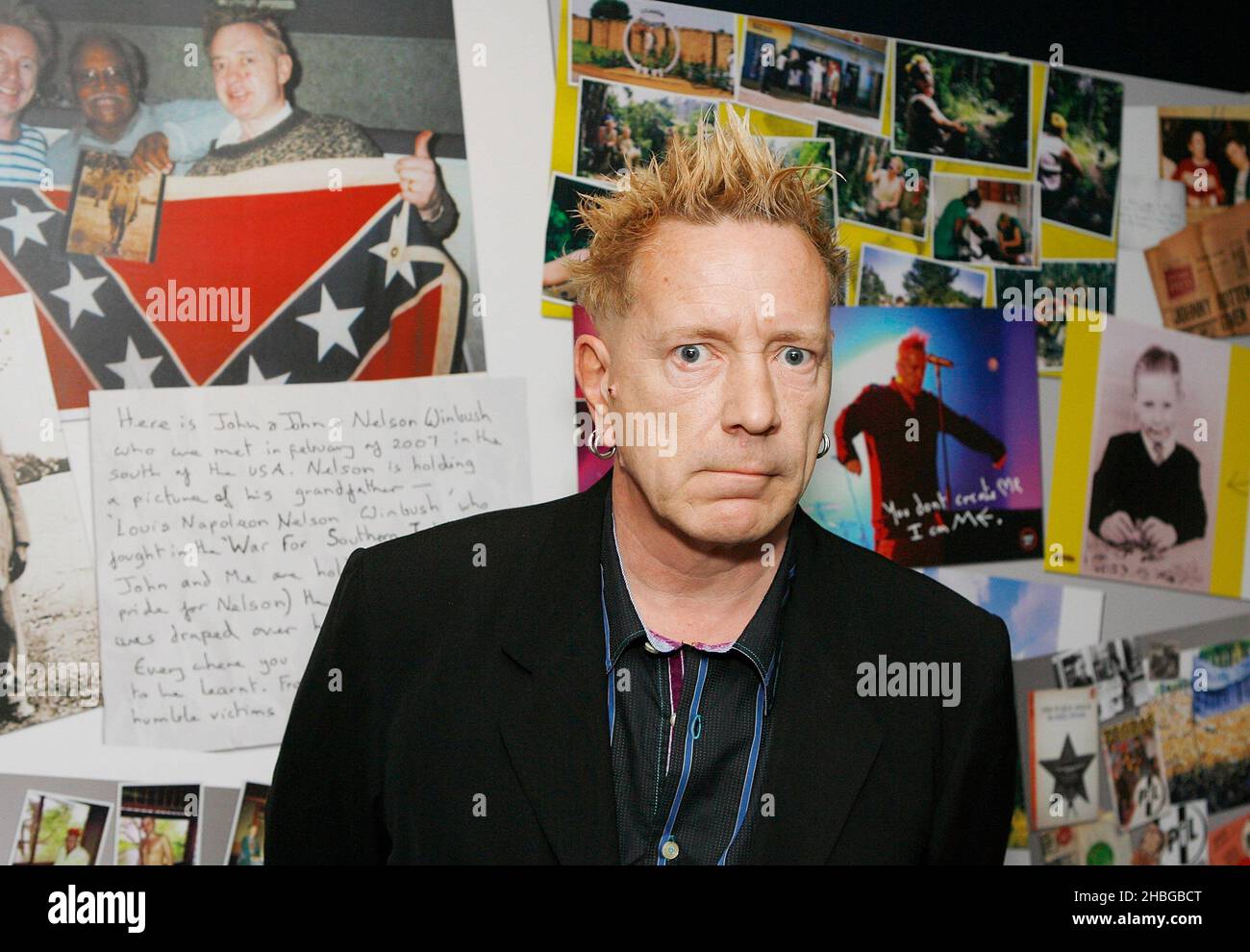 John Lydon pictured at the launch of his new book, Mr Rotten's ...