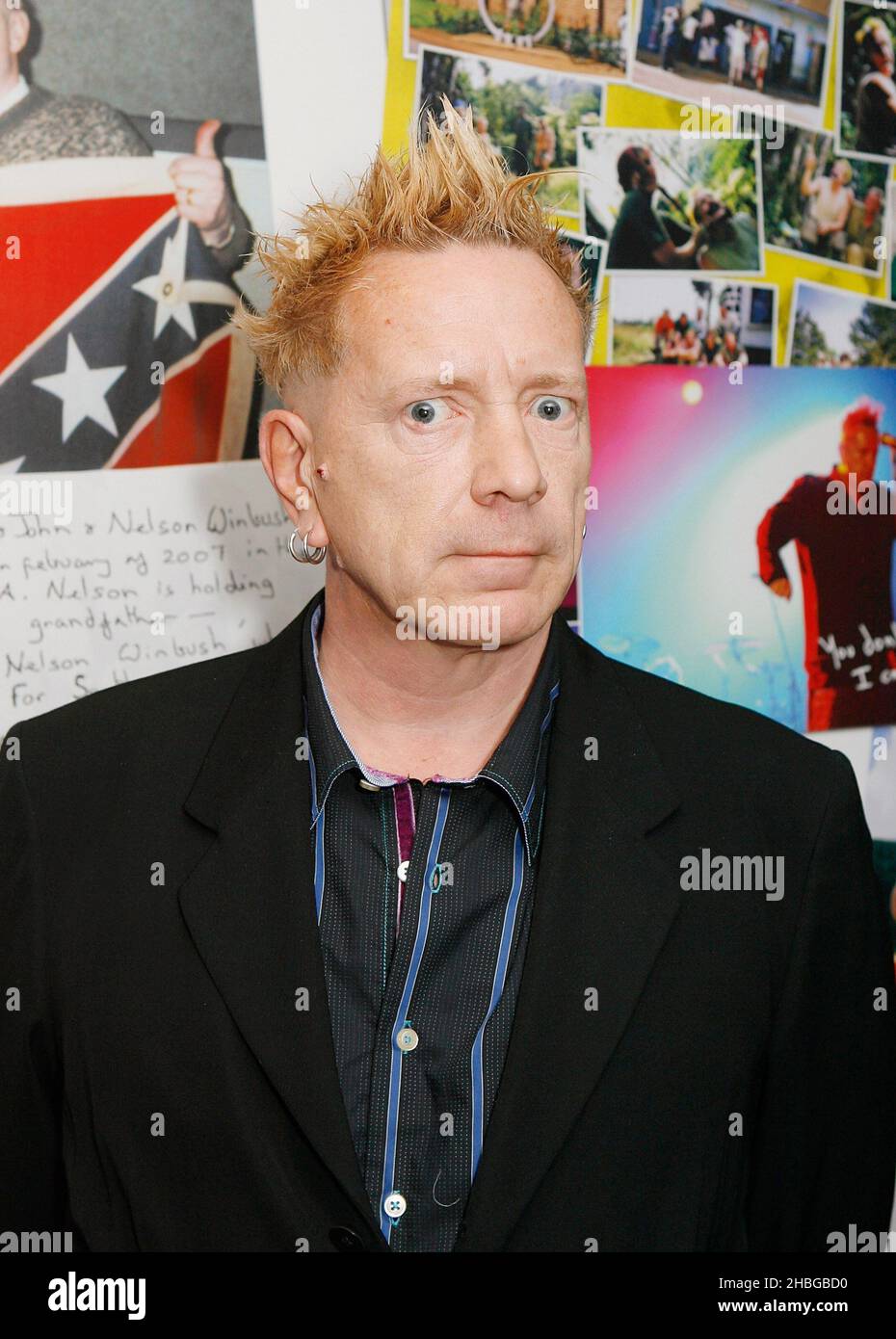 John Lydon pictured at the launch of his new book, Mr Rotten's ...