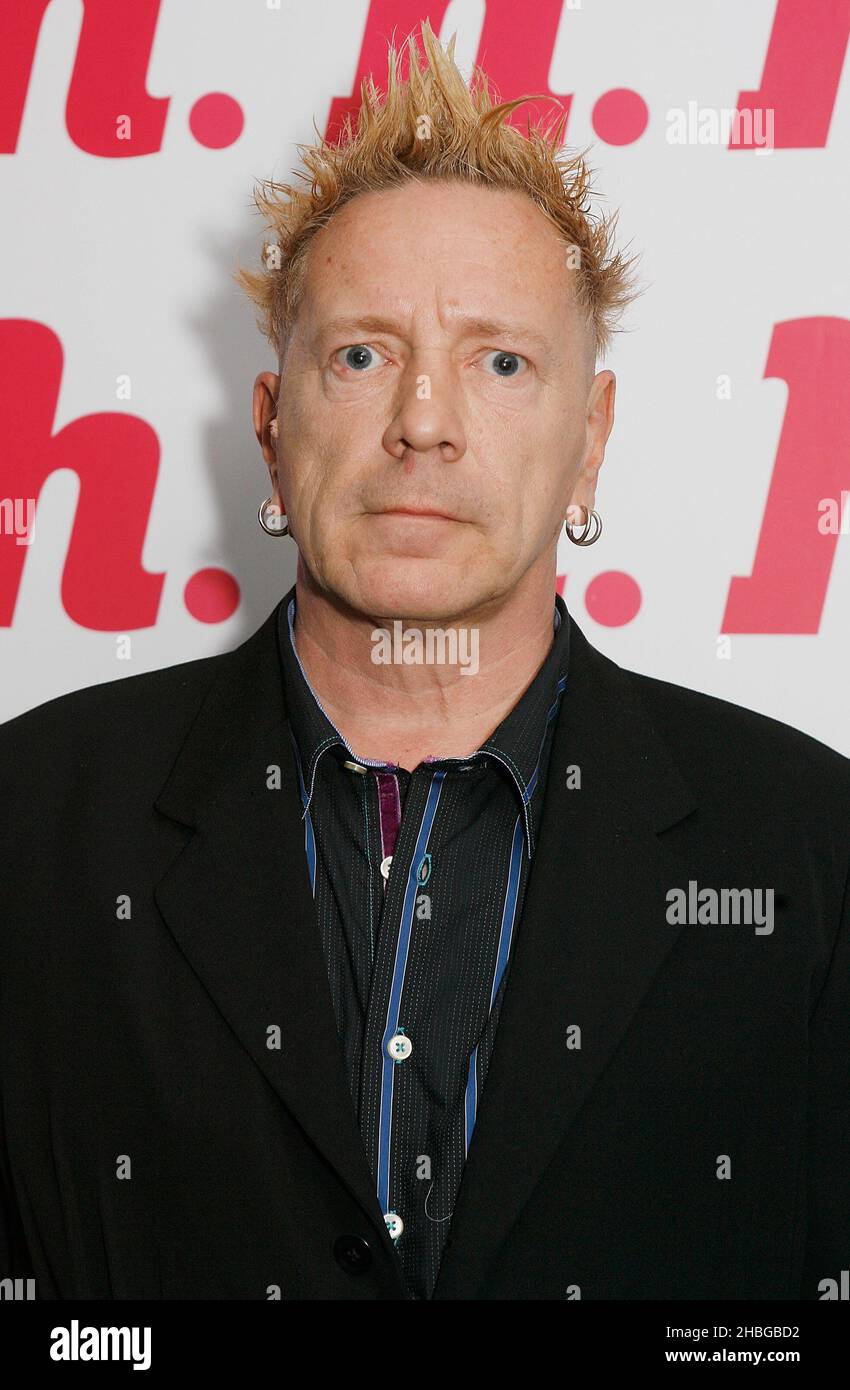 John Lydon pictured at the launch of his new book, Mr Rotten's ...