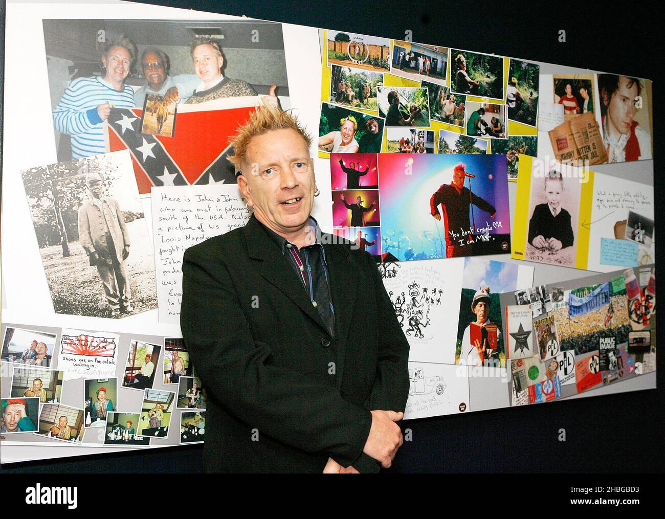 John Lydon pictured at the launch of his new book, Mr Rotten's ...