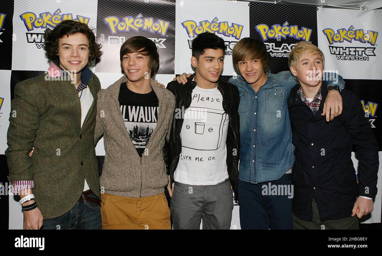 Boyband One Direction attend the launch of new Pokemon games for the DS ...