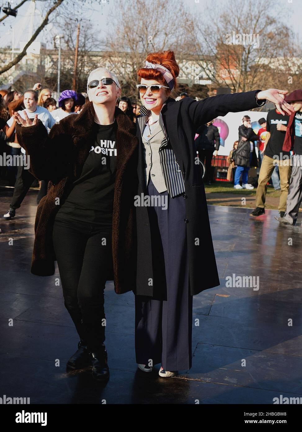 Annie Lennox and Paloma Faith at the Dance Extravaganza at South Bank ...