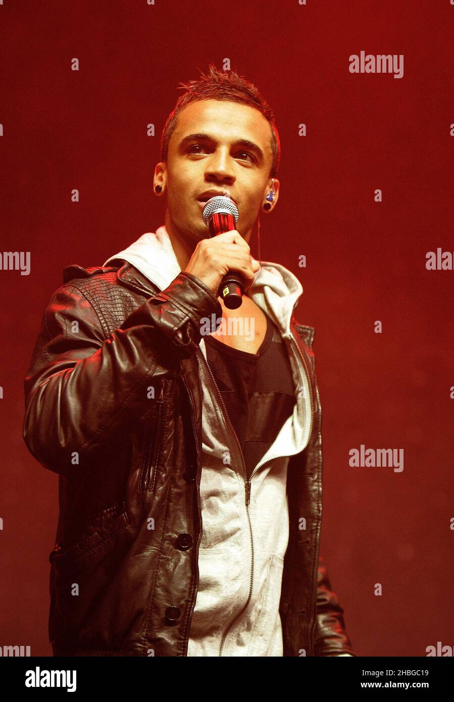 Aston Merrygold of JLS performs at The Sunshine Concert at Troxy ...