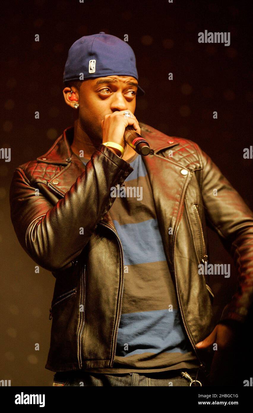 Ortise Williams of JLS performs at The Sunshine Concert at Troxy ...