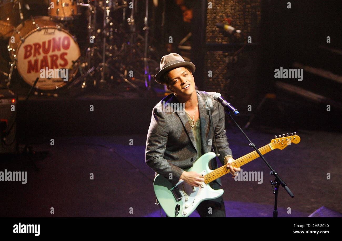 Bruno Mars performs live in concert at Koko in London Stock Photo - Alamy