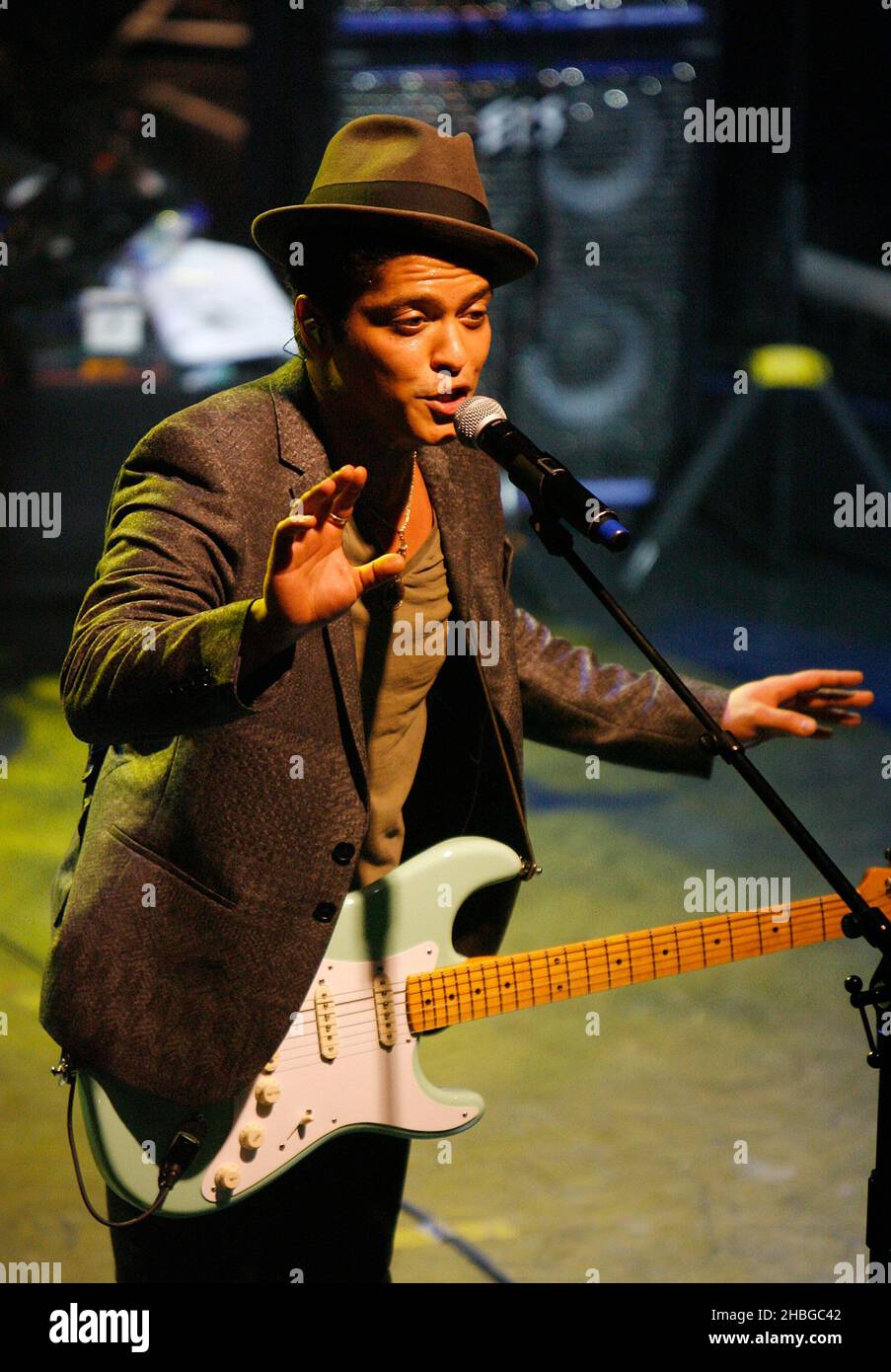 Bruno Mars performs live in concert at Koko in London Stock Photo - Alamy