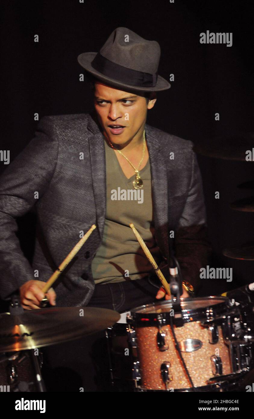 Bruno Mars performs live in concert at Koko in London Stock Photo - Alamy