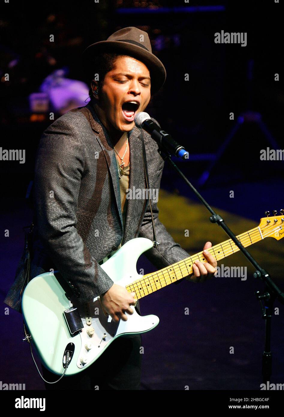 Bruno Mars performs live in concert at Koko in London Stock Photo - Alamy