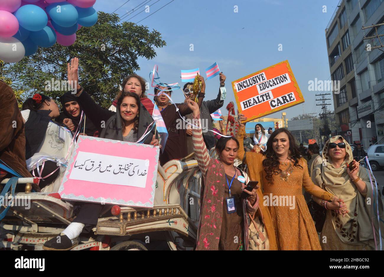 Lahore, Punjab, Pakistan. 19th Dec, 2021. Pakistani members of ...