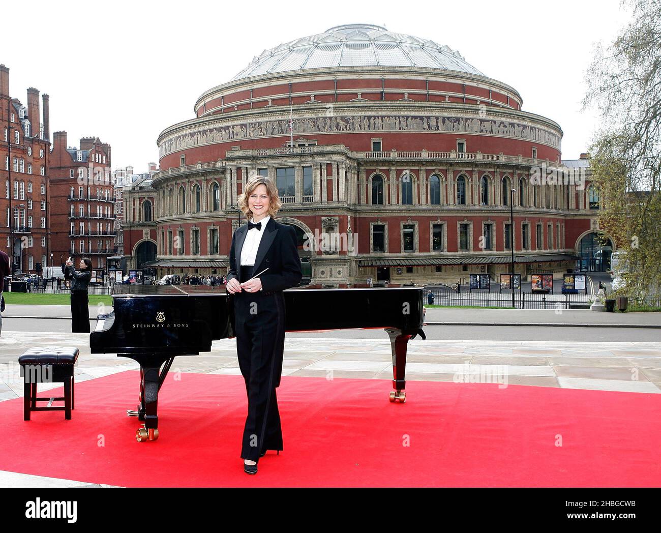 Katie Derham helps launch the BBC Proms on April 14, 2011, on the ...