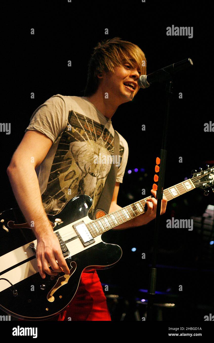 Sam Halliday of Twenty Twenty supports Big Time Rush at the 02 Shepherd ...