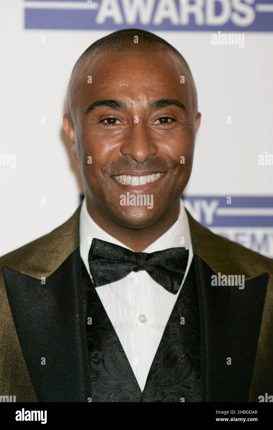 Colin Jackson attends the Sony Radio Awards at the Grosvenor House ...